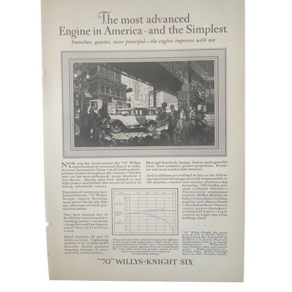 Willys-Knight | Accents | Vintage 927willysknight Six Most Advanced ...